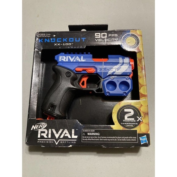 Nerf | Toys | Nerf Rival Knockout Xx0 Team Blue Blaster Pistol 90 Fps ...